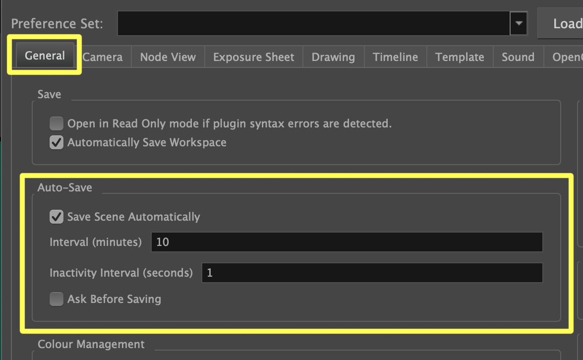 How do I activate the Auto-Save feature? – Toon Boom Help Centre