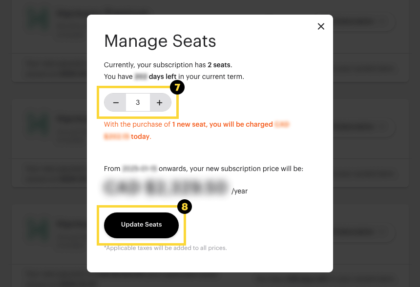 How do I manage seats on my subscription? – Toon Boom Help Centre