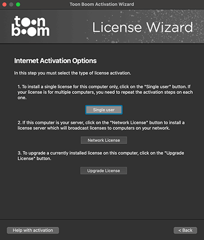 How do I use my Product Code? – Toon Boom Help Centre