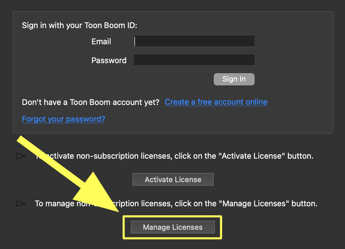 How do I see my active licenses? – Toon Boom Help Centre