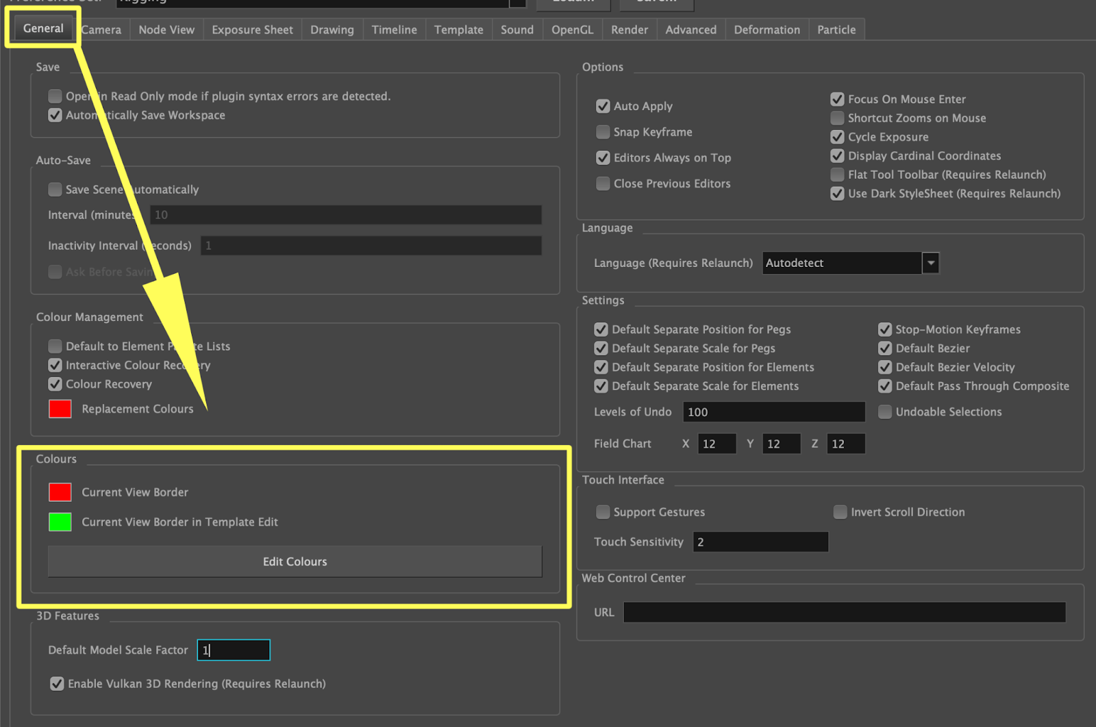 Comment modifier les couleurs de l'interface ? – Centre d'aide de Toon Boom