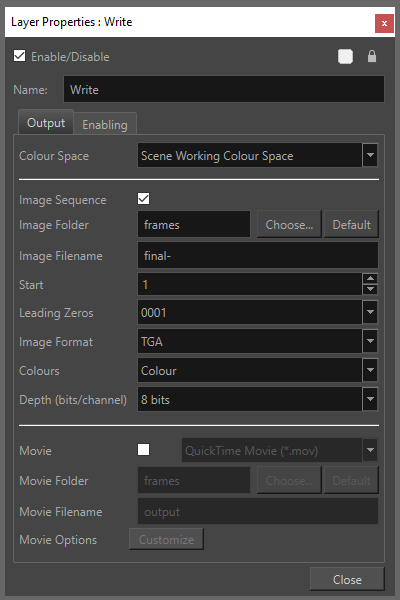 How do I export a rendered image sequence? – Toon Boom Help Centre