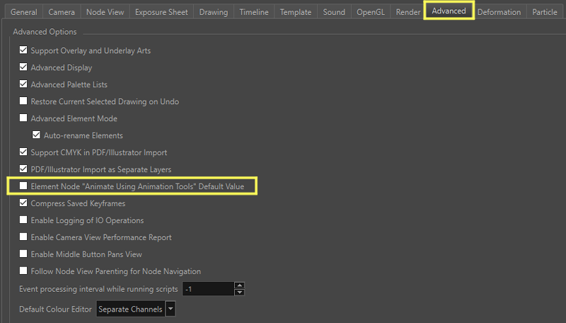 How can I prevent keyframes from being set on drawing layers? – Toon Boom Help Centre