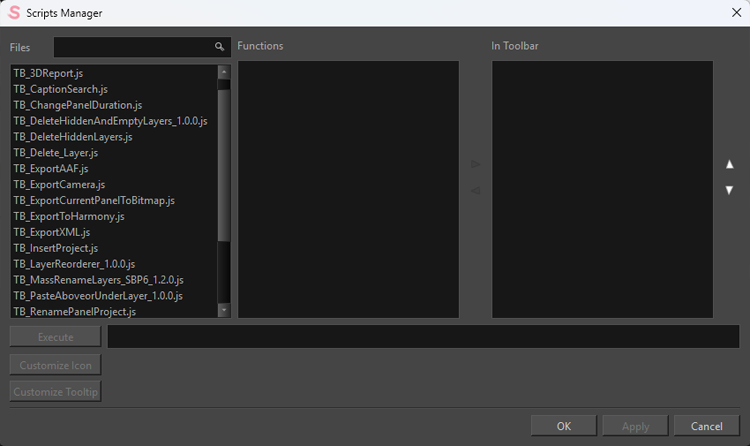 How do I load and manage scripts? – Toon Boom Help Centre